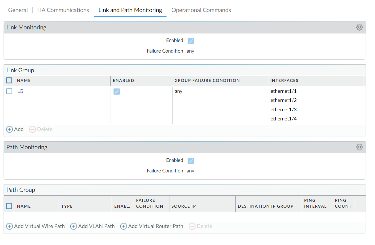 Solved: LIVEcommunity - PA-445 HA Active-Passive , Primary FW shows as Non-functional (Link down ...